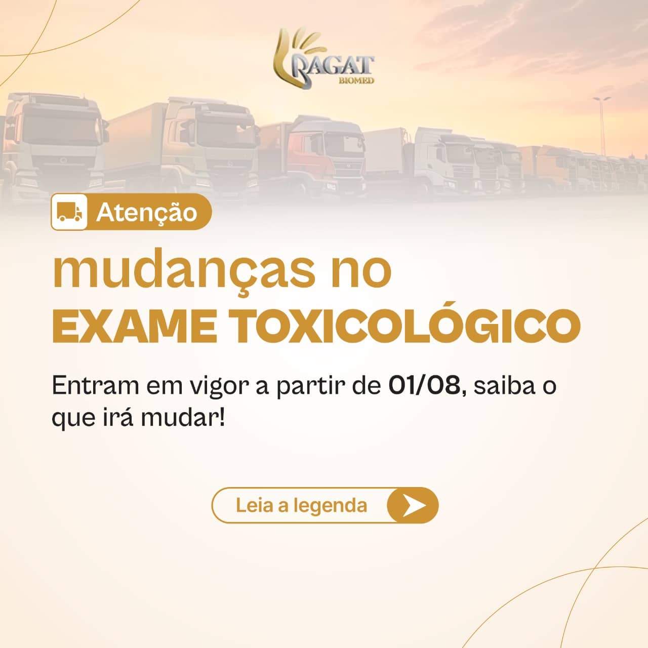 Mudanças no Exame Toxicológico - Ragat