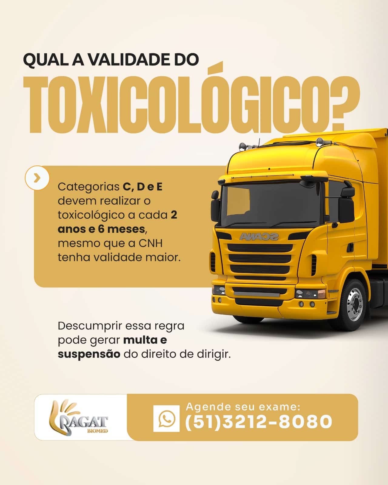 Exame Toxicológico: Entenda o Prazo, as Regras e as Penalidades - Ragat